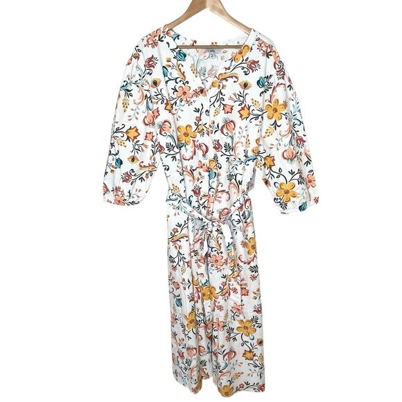 croft & barrow | Dresses | Croft Barrow Floral Maxi Dress Womens 4x ...